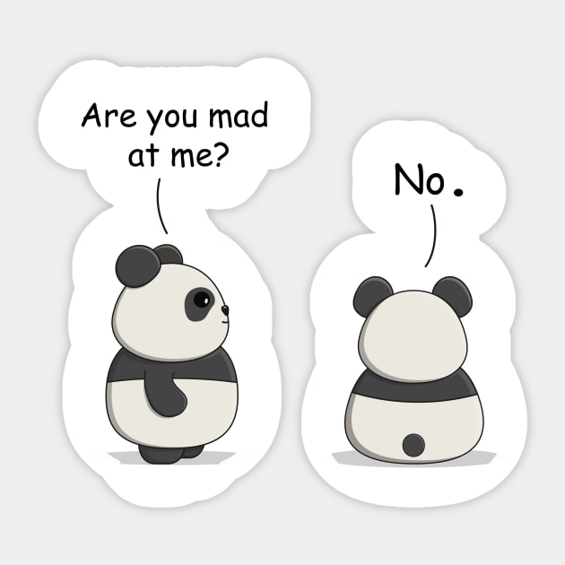 Cute pandas comic - Cute Pandas - Sticker | TeePublic